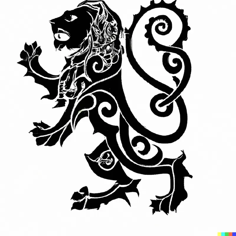 Celtic Lion Tattoo DALL·E Prompt | PromptBase