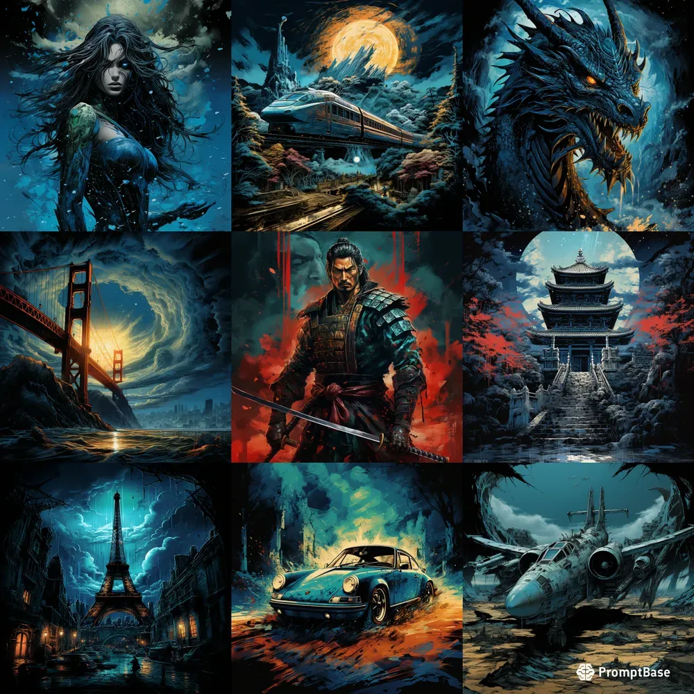 Graphic Novel Poster Style Midjourney Prompt | PromptBase