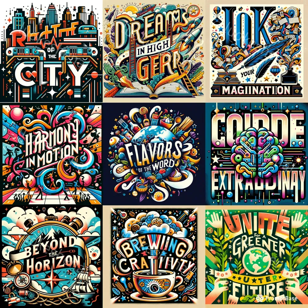 Improvised Fun Visually Appealing Posters DALL·E Prompt | PromptBase