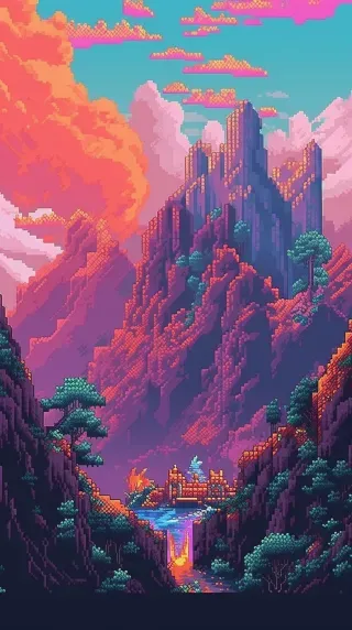 Pixel 64bit Art Style Midjourney Prompt | PromptBase