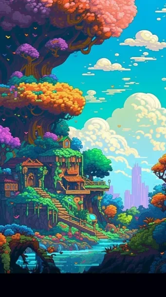 Pixel 64bit Art Style Midjourney Prompt | PromptBase