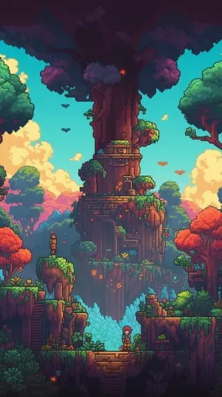 Pixel 64bit Art Style Midjourney Prompt | PromptBase