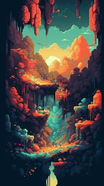 Pixel 64bit Art Style Midjourney Prompt | PromptBase