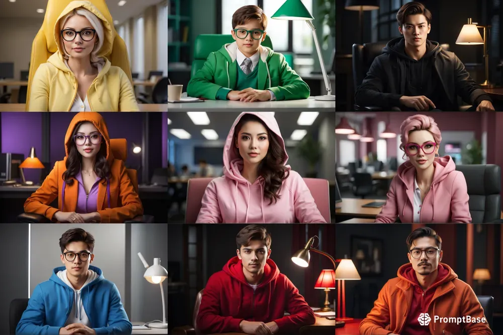 Next Generation Friends Gen-z Avatars Leonardo Ai Prompt | PromptBase