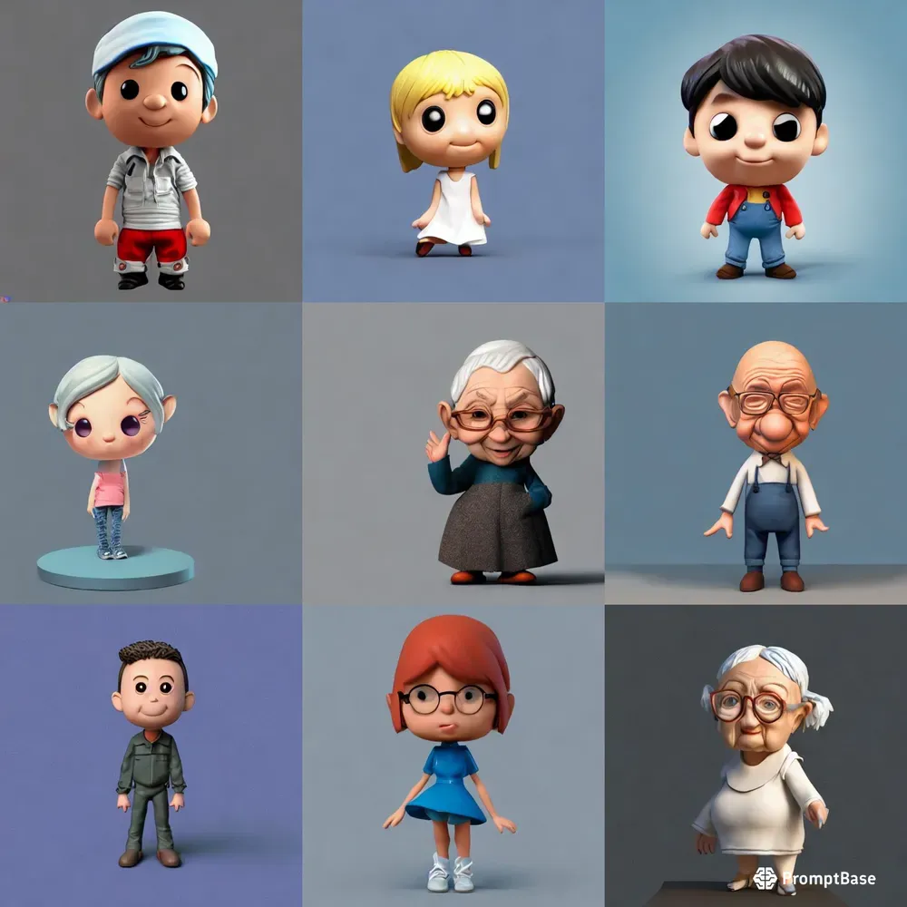 3d Virtual Life Game Characters Stable Diffusion Prompt | PromptBase