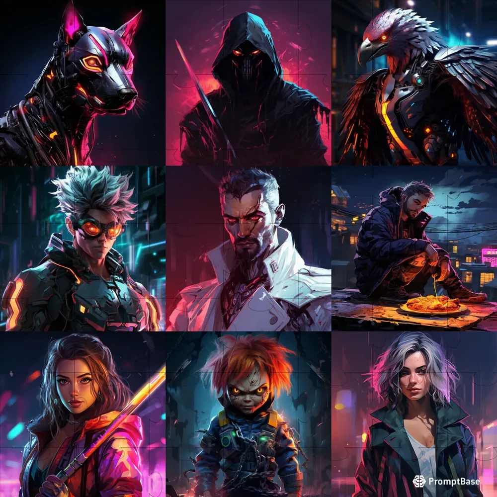 Cyberpunk Game Art Midjourney Prompt | PromptBase