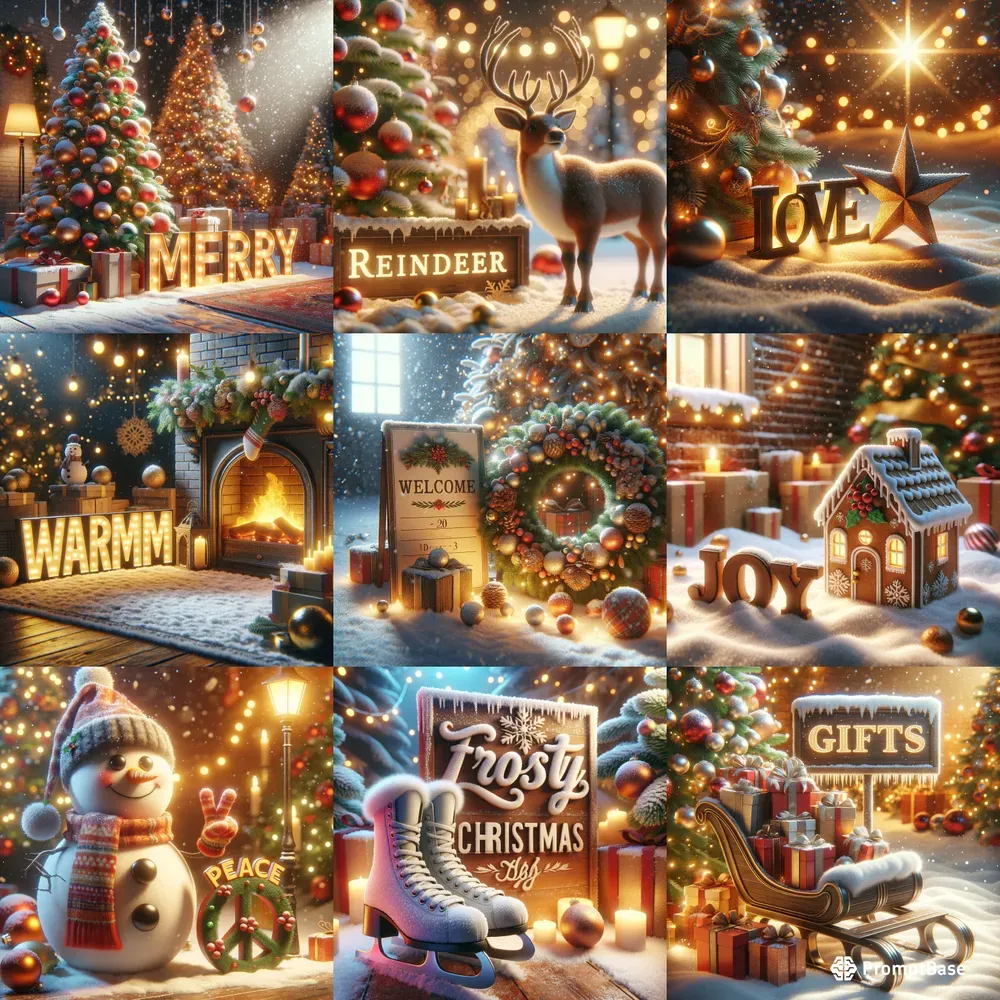 Festive Snapshot Charms DALL·E Prompt | PromptBase