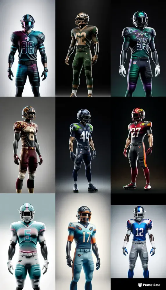 Football Team Uniform Designer DALL·E Prompt | PromptBase