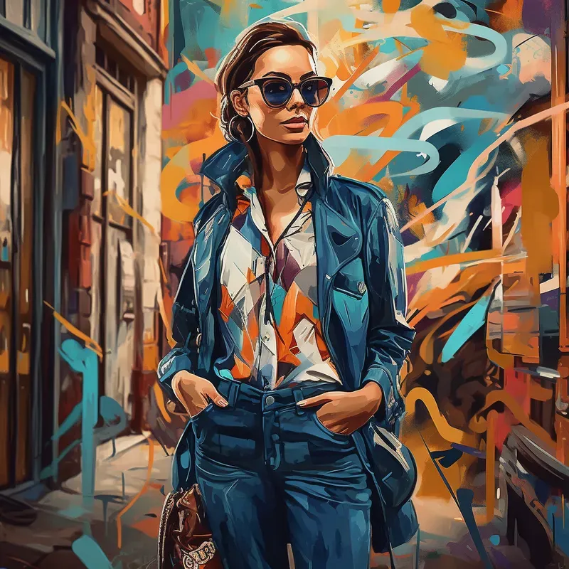 Dynamic Street Art Portraits Midjourney Prompt | PromptBase