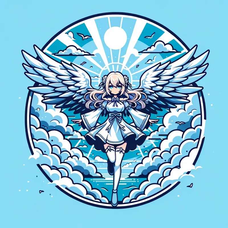 Enigmatic Anime Avatars In Circular Emblems DALL·E Prompt | PromptBase