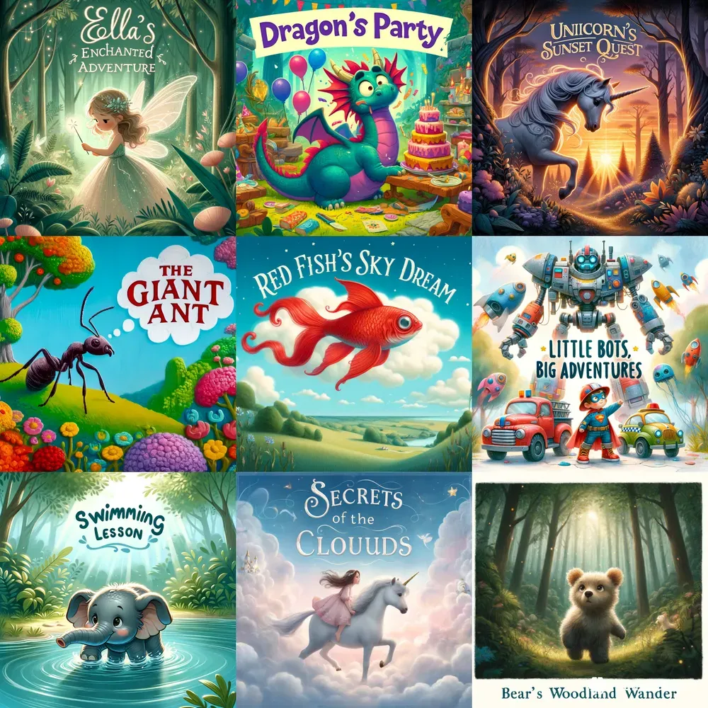 Childrens Book Covers DALL·E Prompt | PromptBase