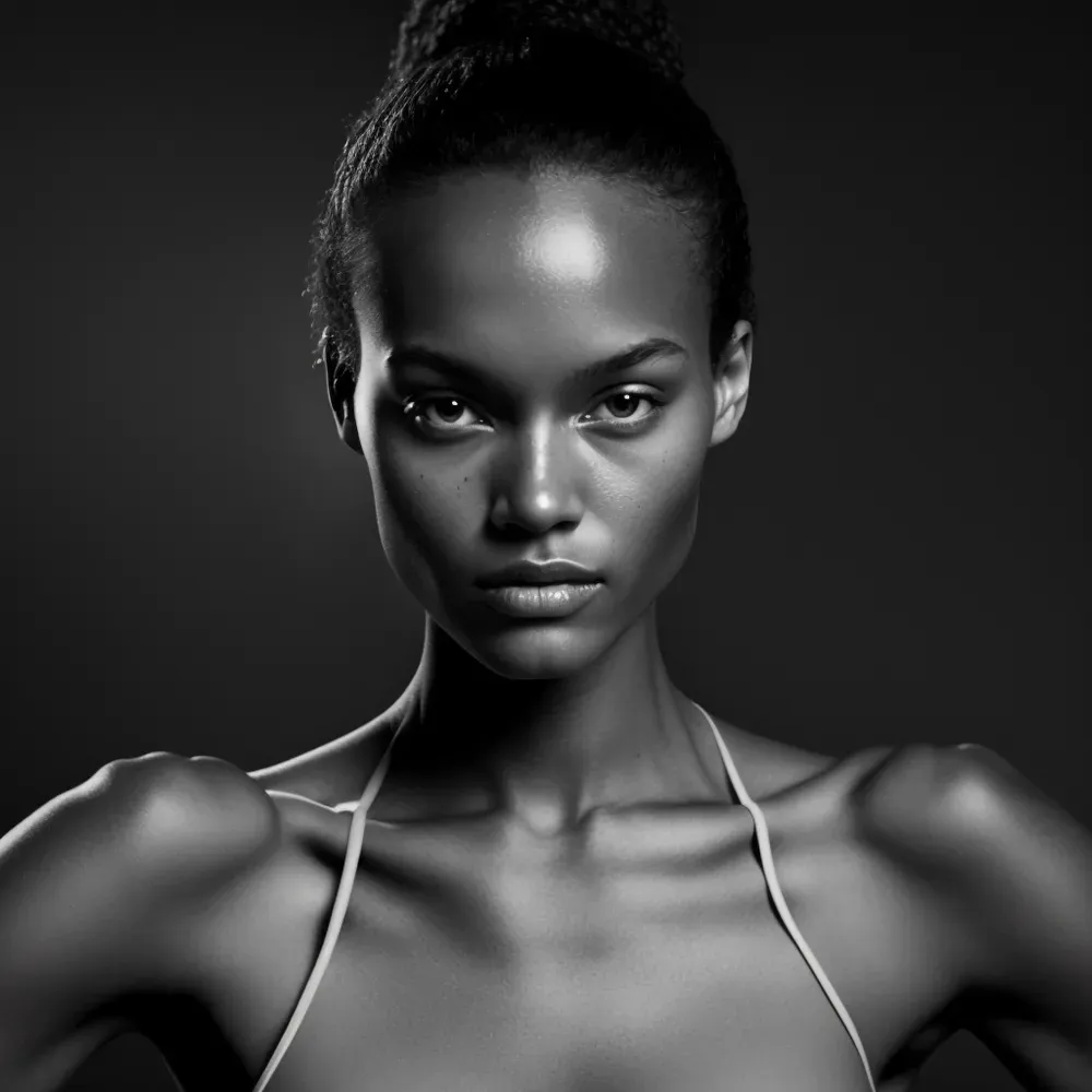 Stunning Black And White Supermodels Midjourney Prompt | PromptBase