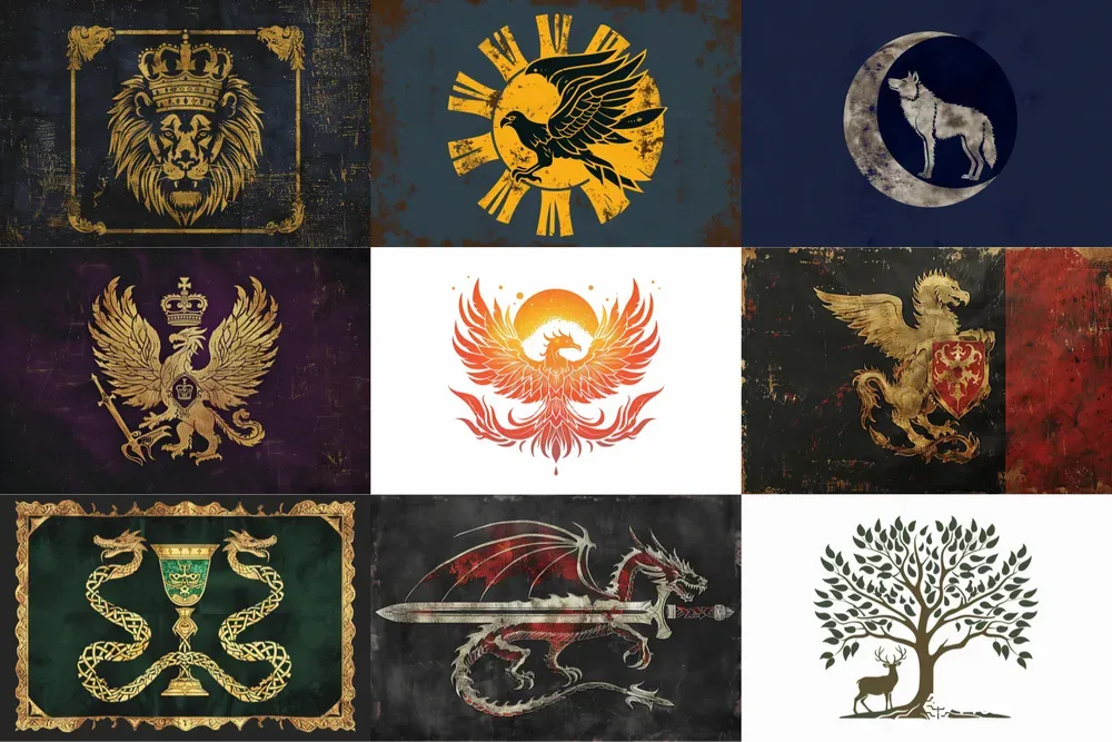 Fantasy Medieval Flags Midjourney Prompt | PromptBase