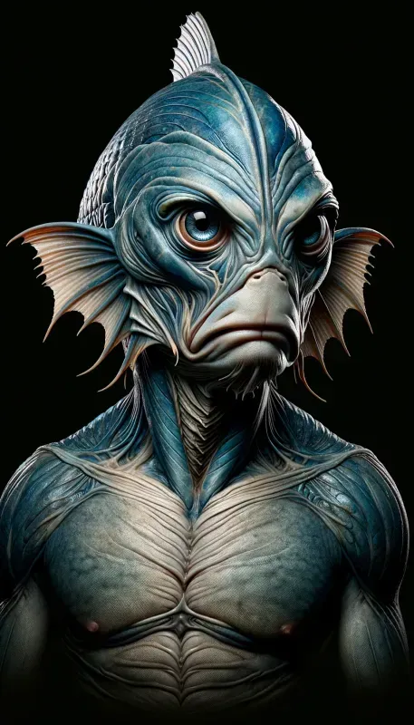 Realistic Humanoid Creature Portraits DALL·E Prompt | PromptBase