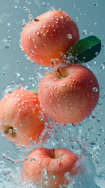 Fruit Falls With Nice Splashes Midjourney Prompt | PromptBase