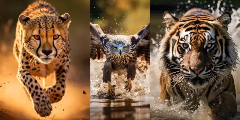Animals In Slow Motion Midjourney Prompt | PromptBase