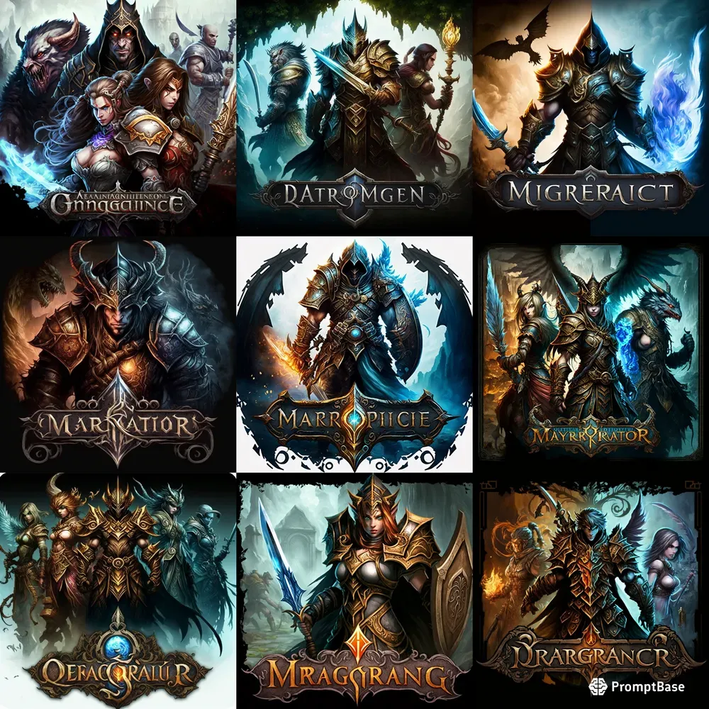 Mmorpg Characters Midjourney Prompt | PromptBase