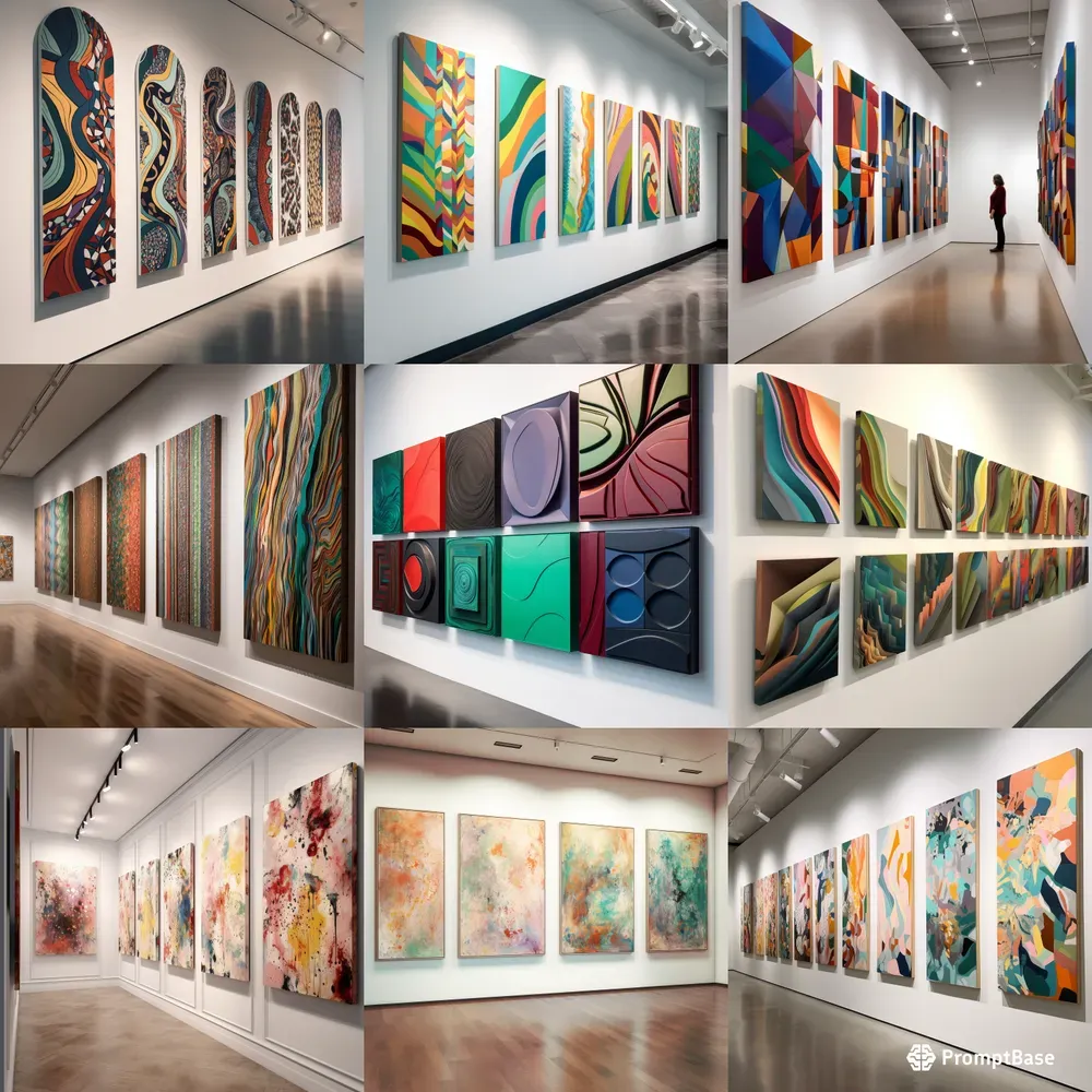 Exhibitions In Art Galleries Midjourney Prompt | PromptBase