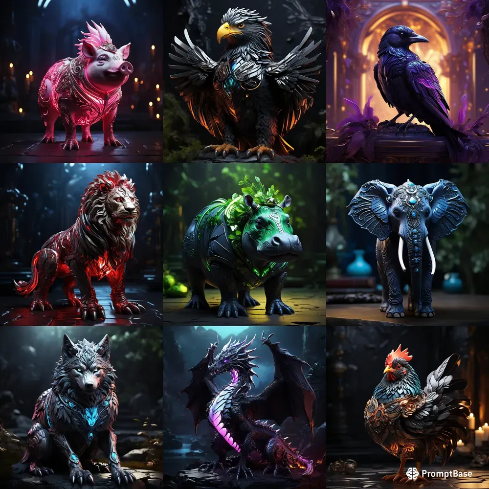 Majestic Night Creatures Leonardo Ai Prompt | PromptBase