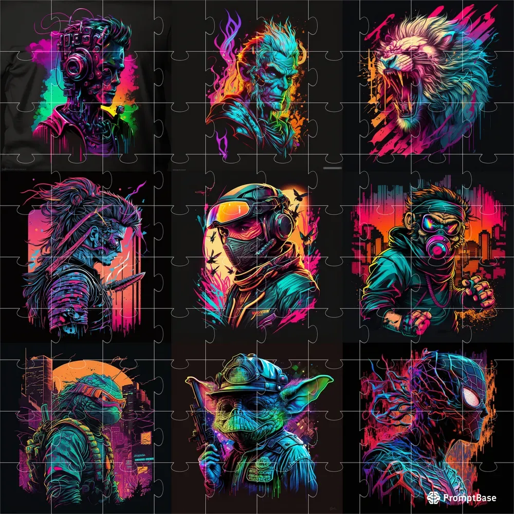 T-shirt Vector Synth-wave Designs Midjourney Prompt | PromptBase