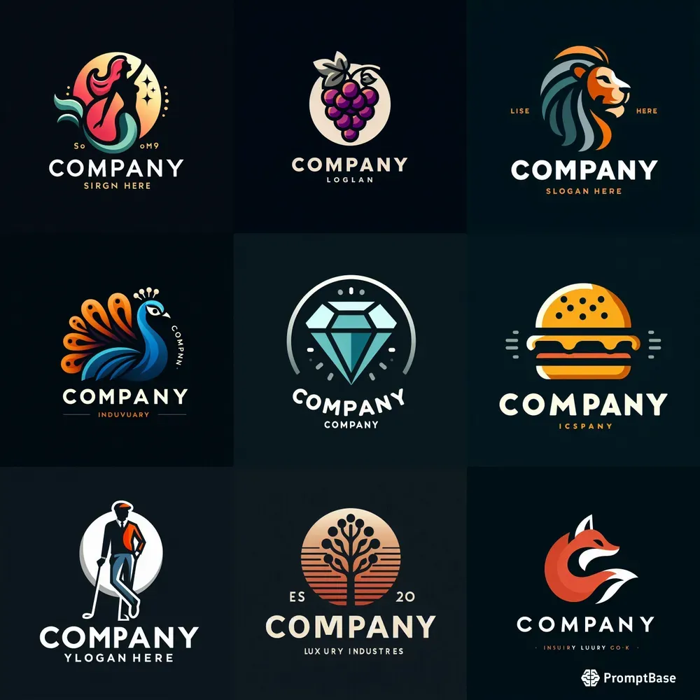 Professional Flat Vector Logos DALL·E Prompt | PromptBase