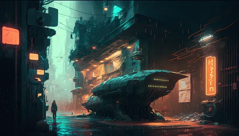 Hq Cinematic Cyberpunk Scenes Midjourney Prompt | PromptBase