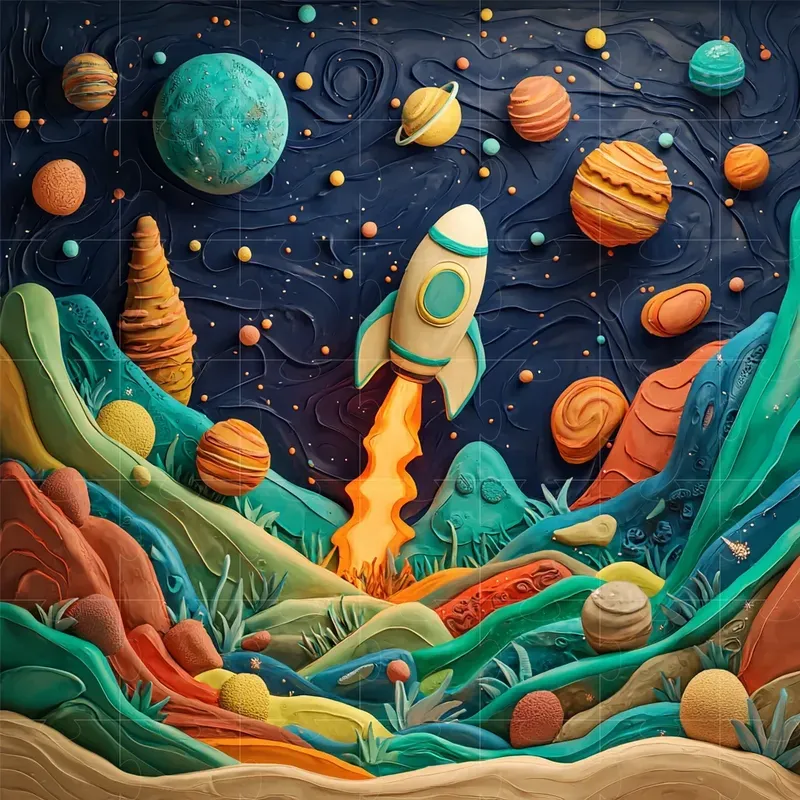 3D Clay Animation Bas Relief Art Midjourney Prompt | PromptBase