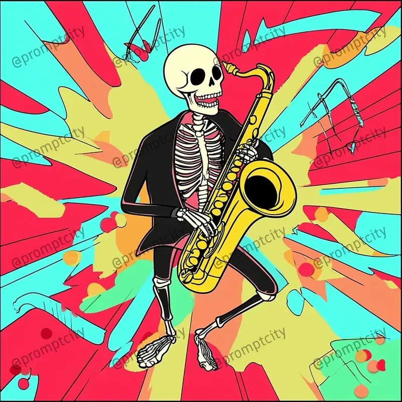 Iconic Electric Pop Art Style Midjourney Prompt | PromptBase