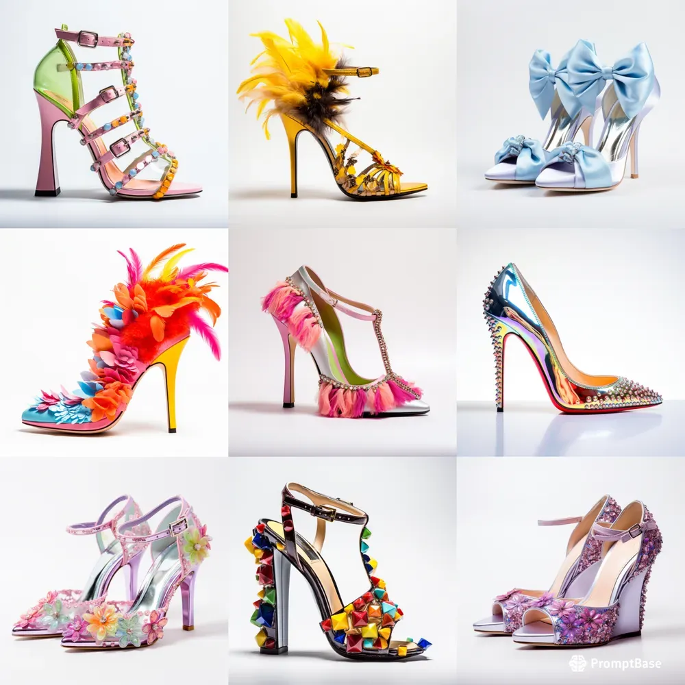 Heals Ss24 Shoe Design Fashion Midjourney Prompt | PromptBase