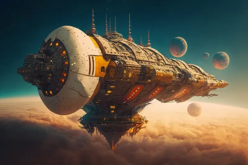 Customizable Alien Spaceship Midjourney Prompt | PromptBase