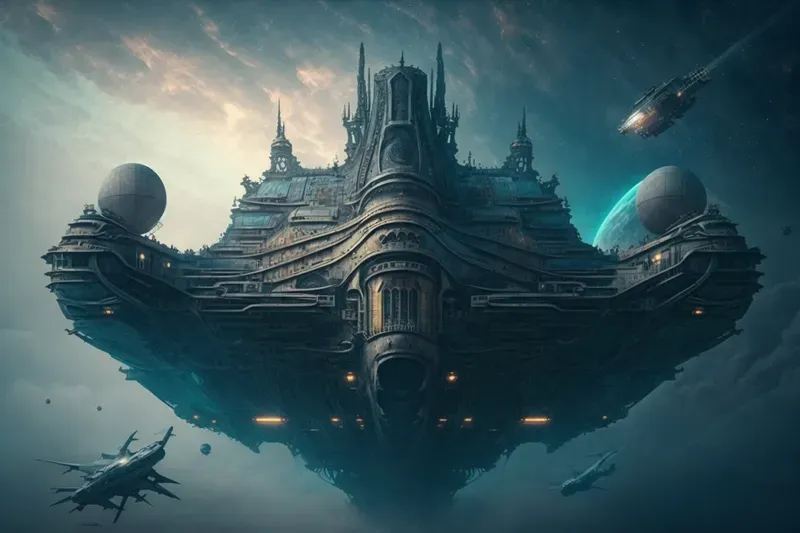 Customizable Alien Spaceship Midjourney Prompt | PromptBase