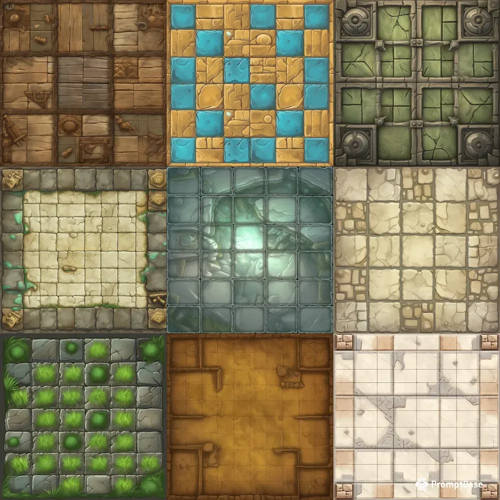 Floor Game Textures Midjourney Prompt | PromptBase