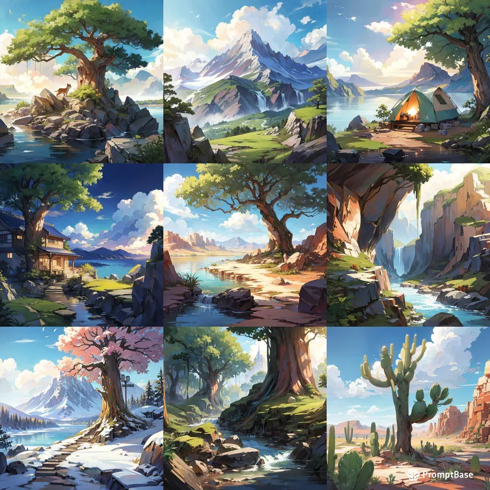 Anime Beautiful Environment Images Leonardo Ai Prompt | PromptBase