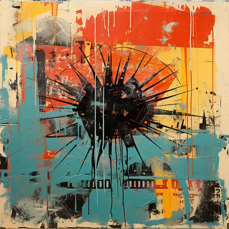 Jagged Cut Out Punk Posters Midjourney Prompt | PromptBase