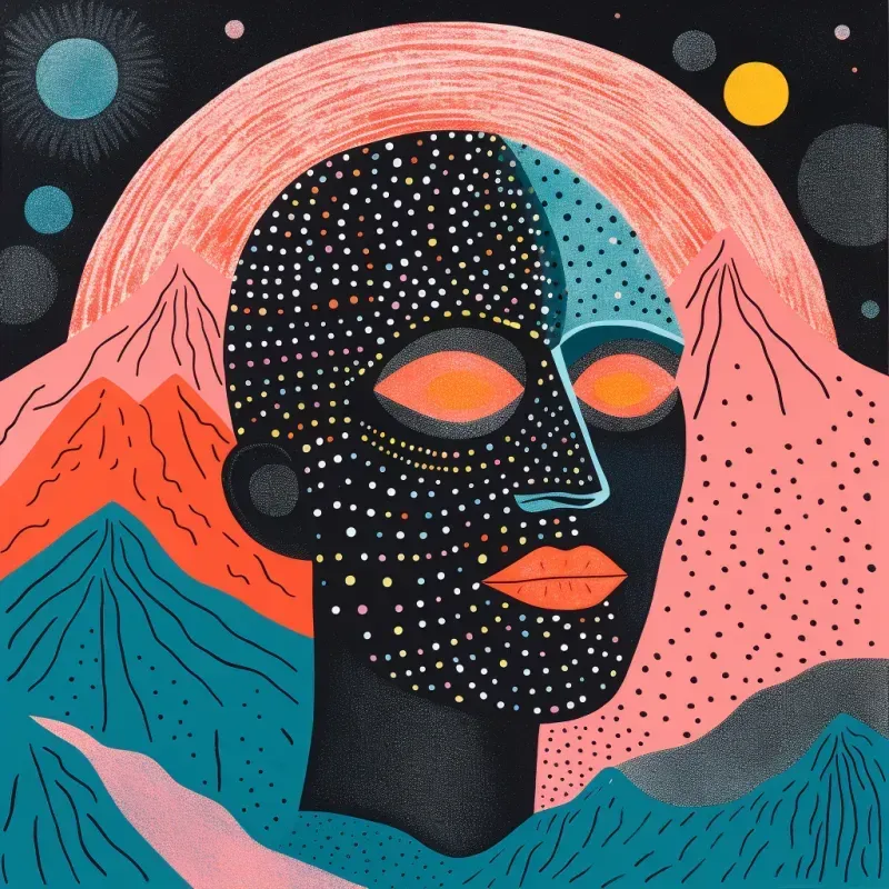 Folk Art Inspired Surreal Artworks Midjourney Prompt | PromptBase