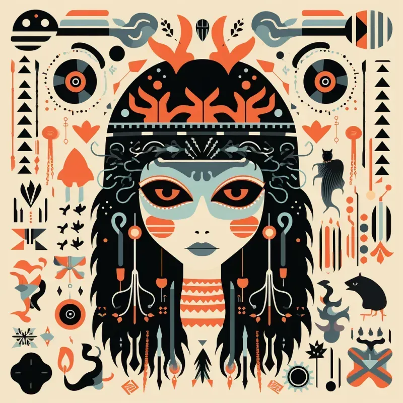 Pendleton Inspired Pattern Artwork Midjourney Prompt | PromptBase