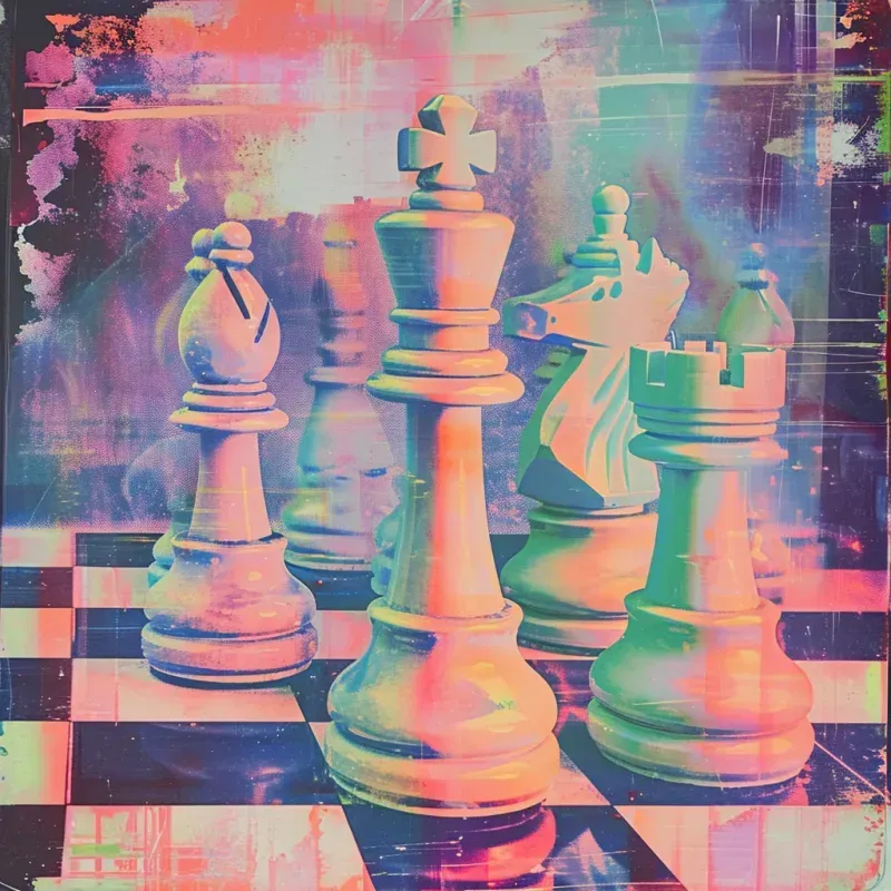 Trippy Neon Vhs Collage Poster Midjourney Prompt | PromptBase