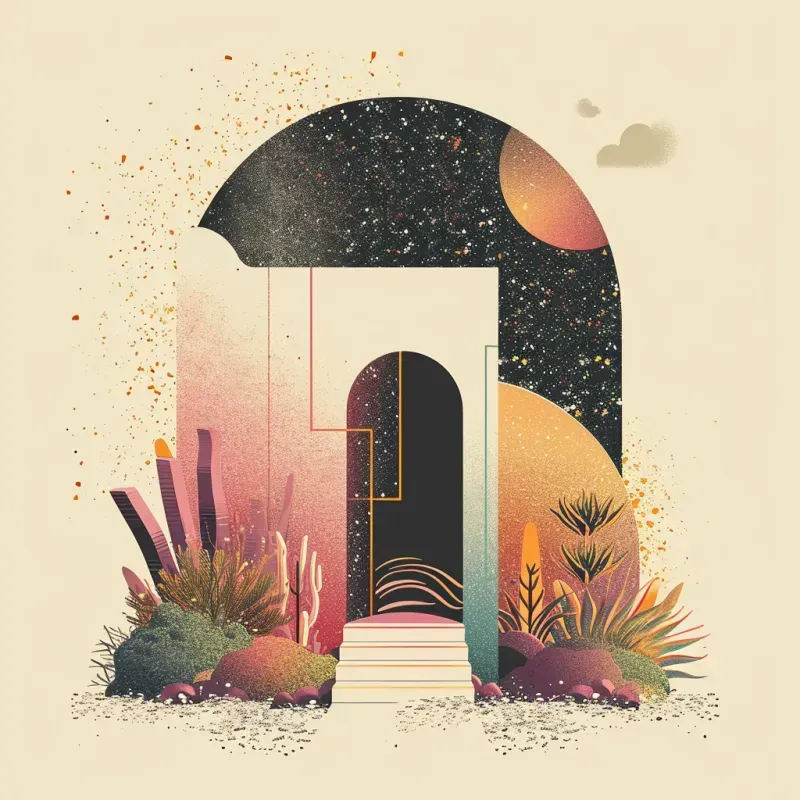 Pastel Vintage Riso Indie Album Cover Midjourney Prompt | PromptBase
