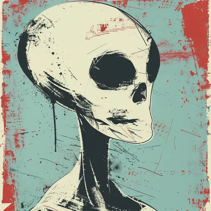 Grotesque Horror Risographs Midjourney Prompt | PromptBase