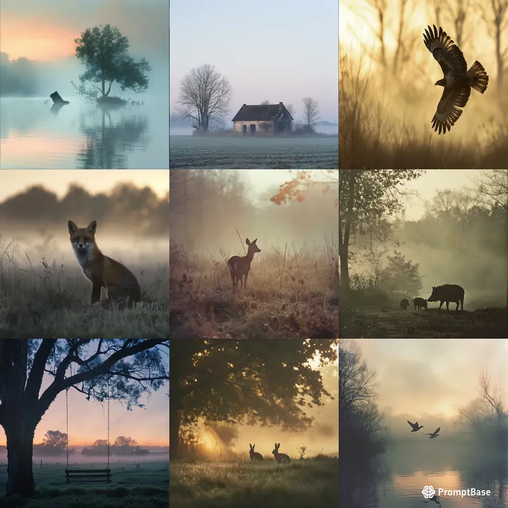 Beautiful Realistic Dawn Photographs Midjourney Prompt | PromptBase