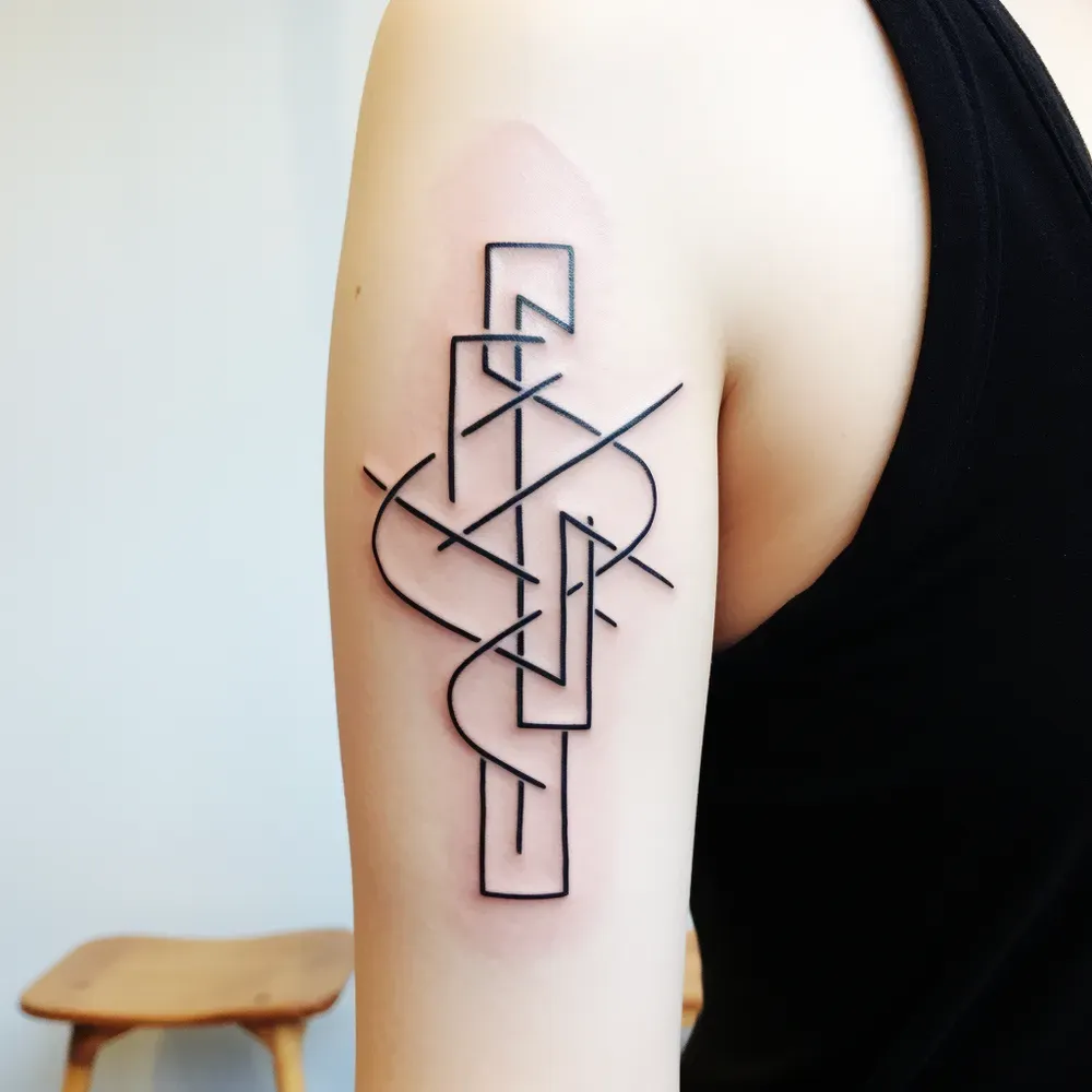 Random Simple Line Tattoo Designs Midjourney Prompt | PromptBase