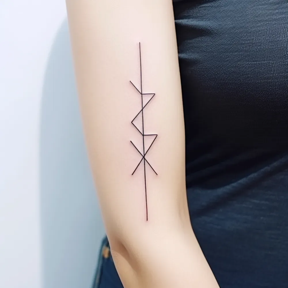 Random Simple Line Tattoo Designs Midjourney Prompt | PromptBase