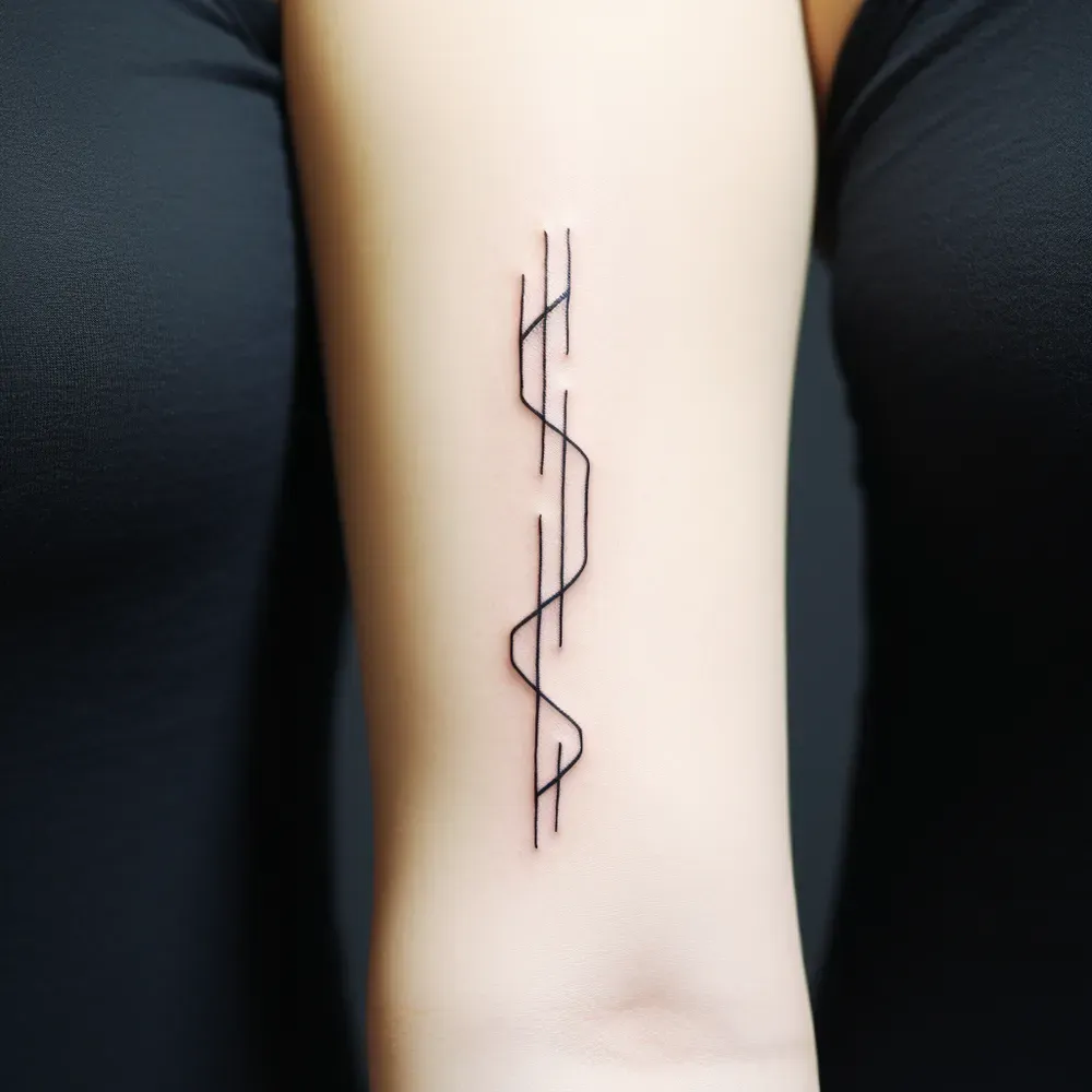 Random Simple Line Tattoo Designs Midjourney Prompt | PromptBase