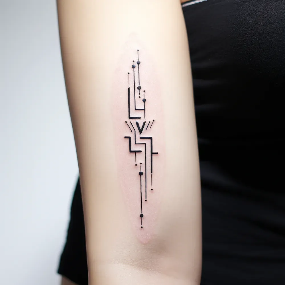 Random Simple Line Tattoo Designs Midjourney Prompt | PromptBase