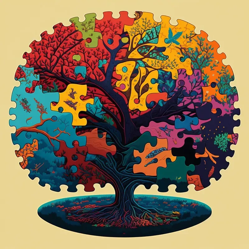 Puzzle Piece Art Midjourney Prompt | PromptBase