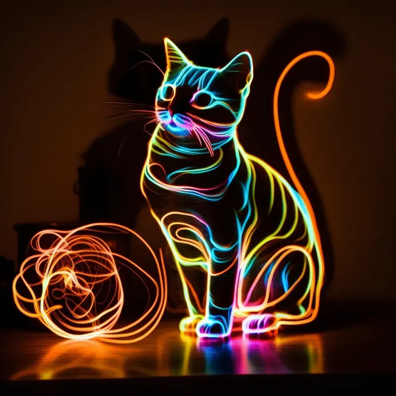 Indoor Light Paintings Midjourney Prompt | PromptBase