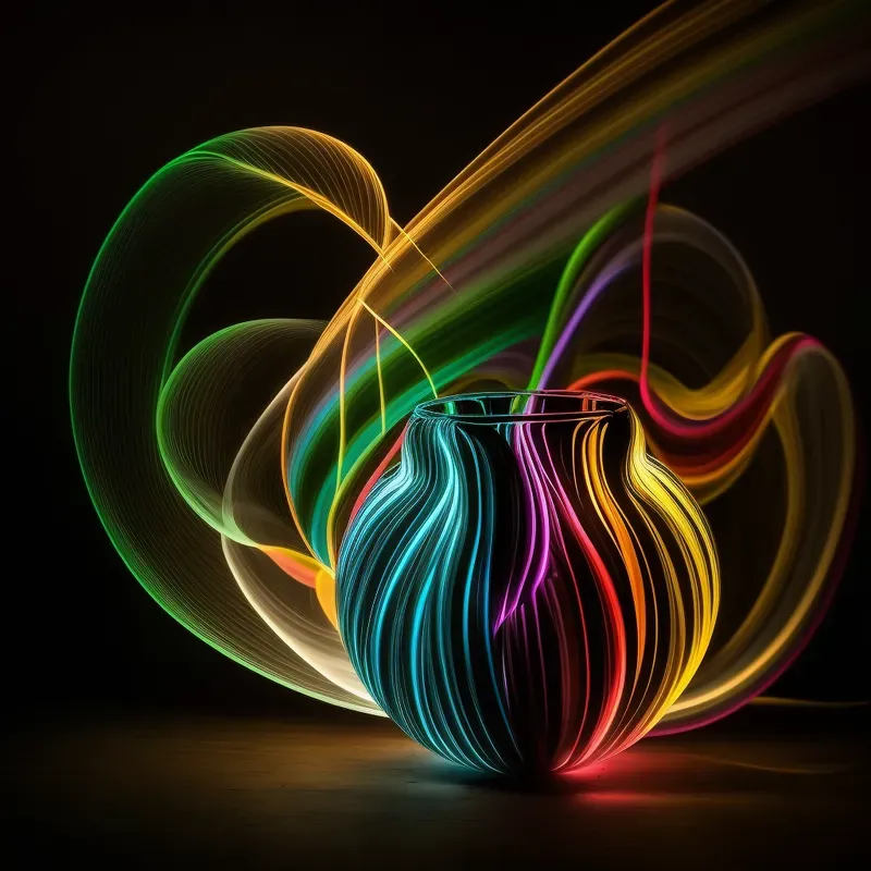 Indoor Light Paintings Midjourney Prompt | PromptBase