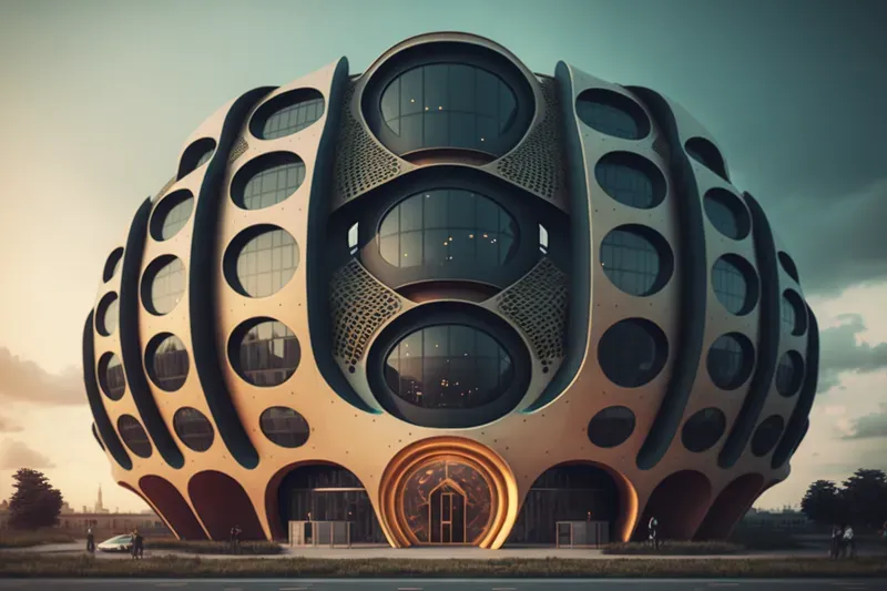 Rounded Architecture Genres Midjourney Prompt | PromptBase