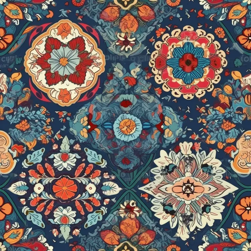 Turkish Repeat Patterns Midjourney Prompt | PromptBase