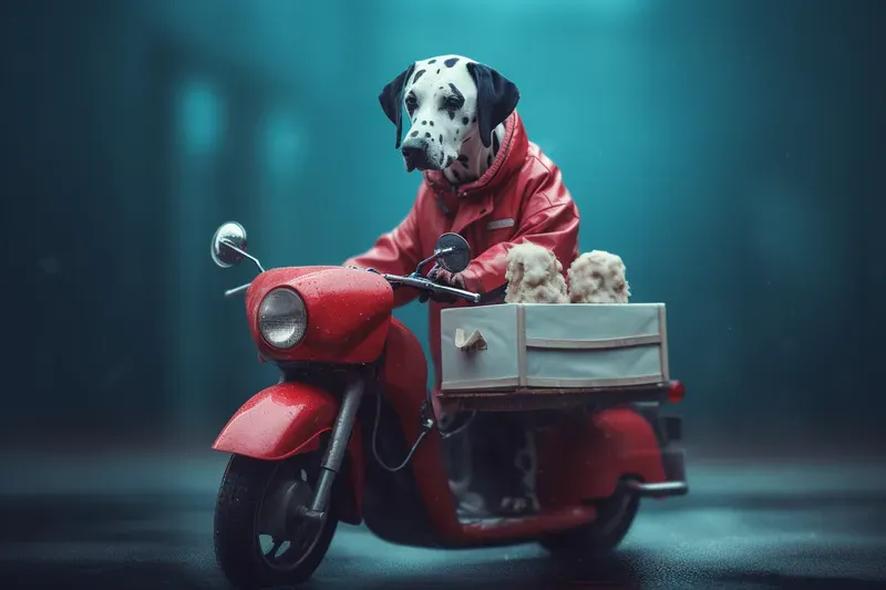 Animal Delivery Drivers Midjourney Prompt | PromptBase